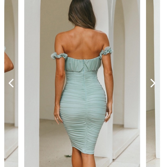 Selfie Leslie | Dresses | Senorita Offshoulder Lettuce Edge Detail ...